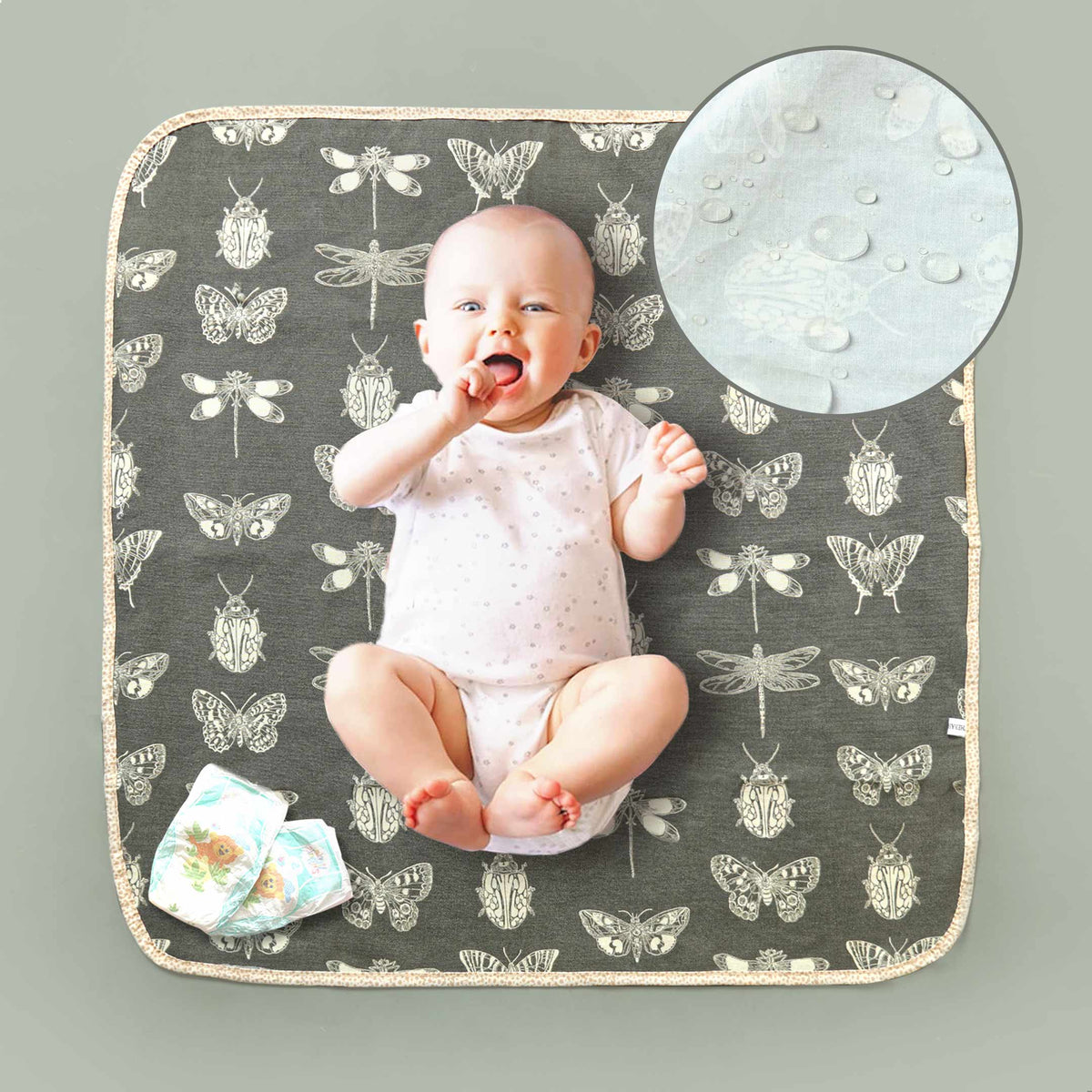 Bug Safari Baby Diaper Changing Sheet – The Baby Store