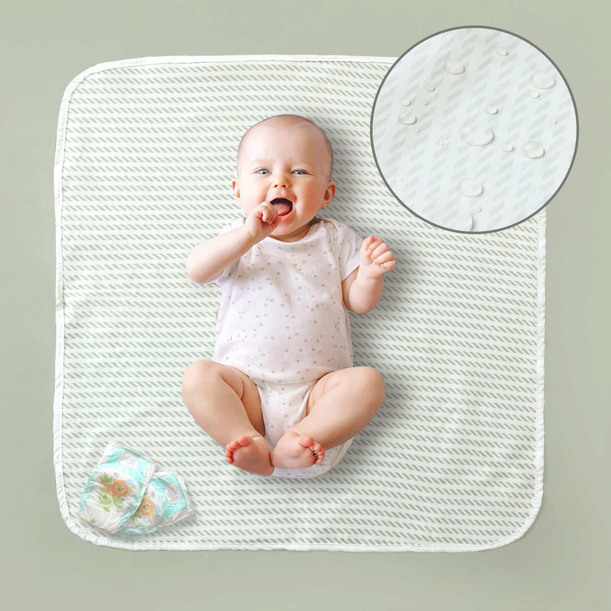 Grey Pattern Baby Diaper Changing Sheet – The Baby Store